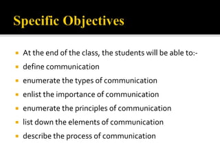 Review of Communication | PPTX