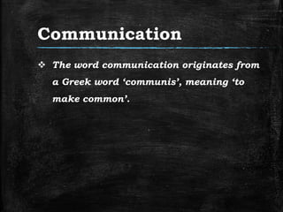 Communication: Infrasructure facility | PPT