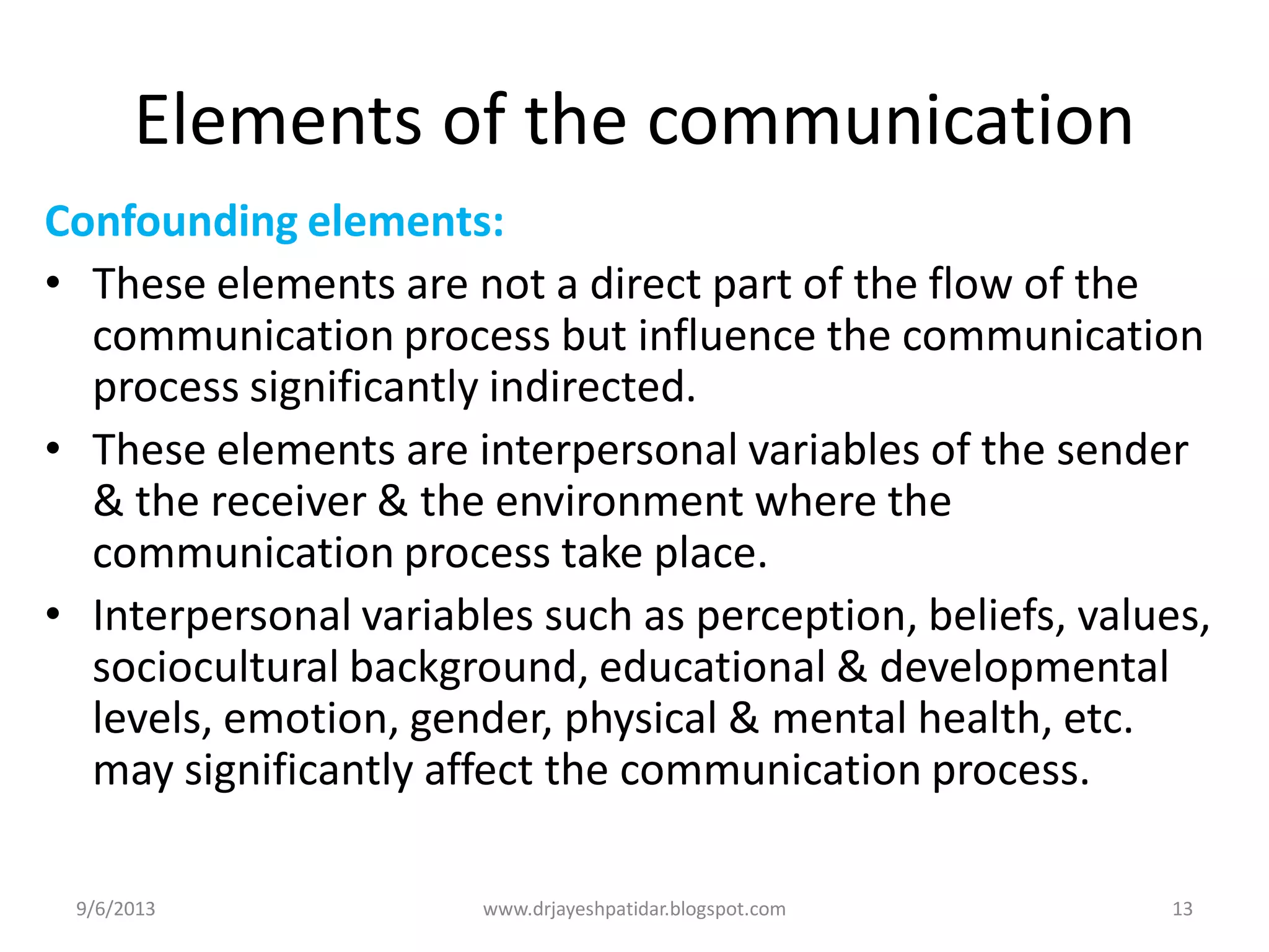 Communication process | PDF