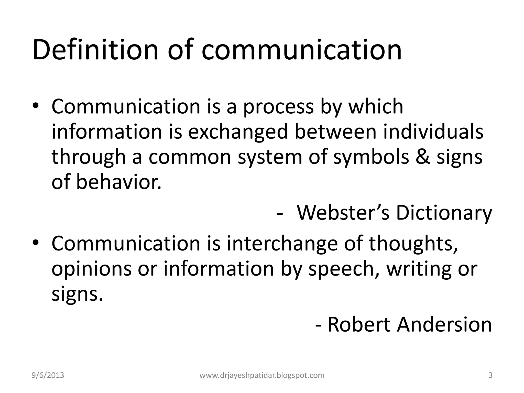 Communication process | PDF