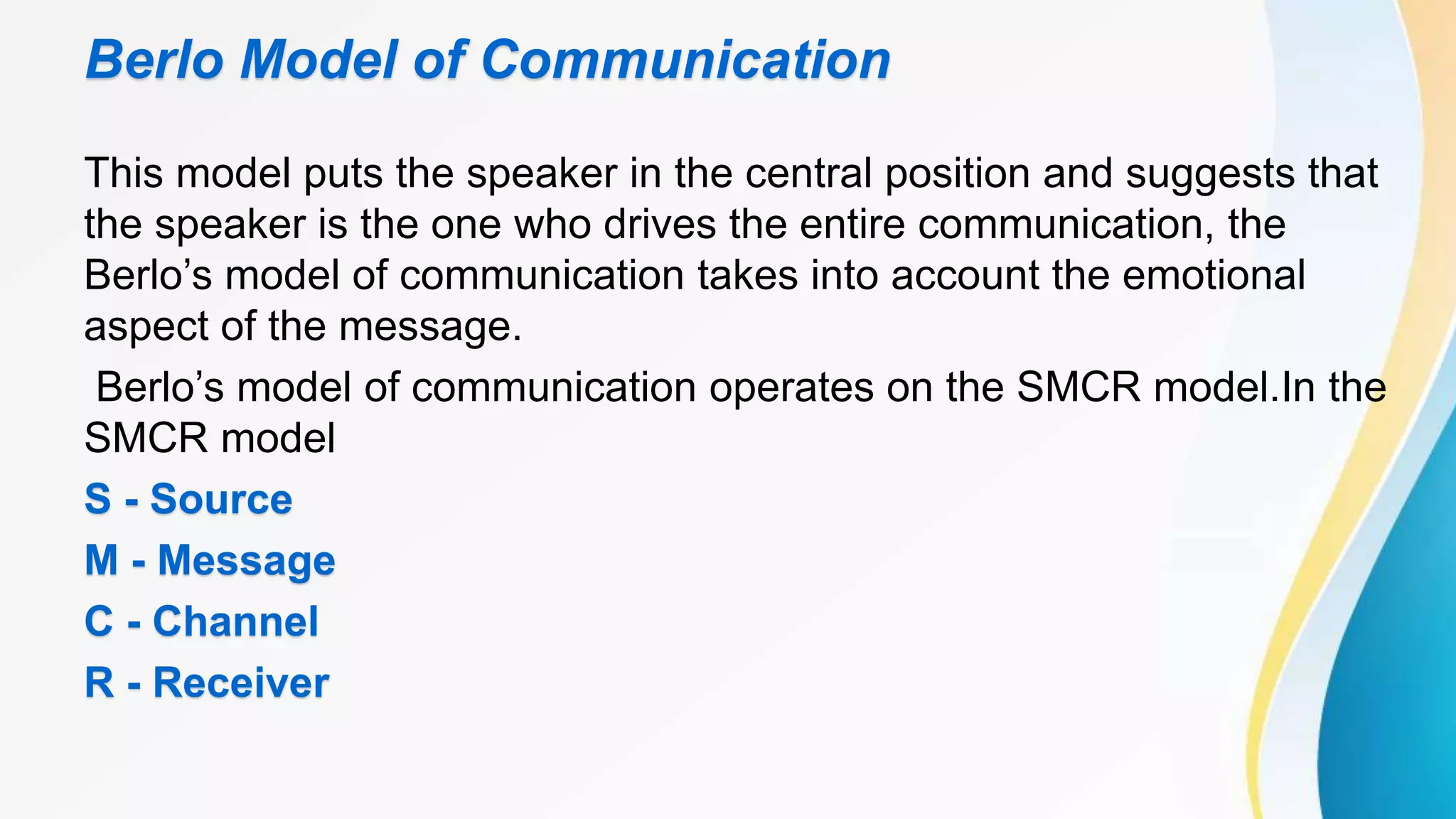 Models of Communication | PPTX