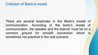 Models of Communication | PPTX