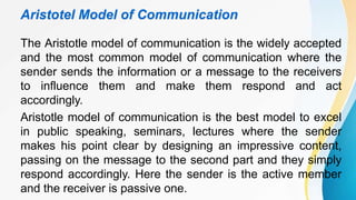 Models of Communication | PPTX