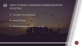 COMMUNICATION PROCESS IN CLASSROOM | PPTX