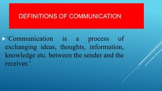 Communication | PPTX