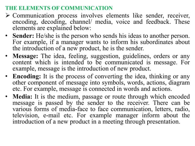 Communication definition and Process of Communication.pptx | Email ...