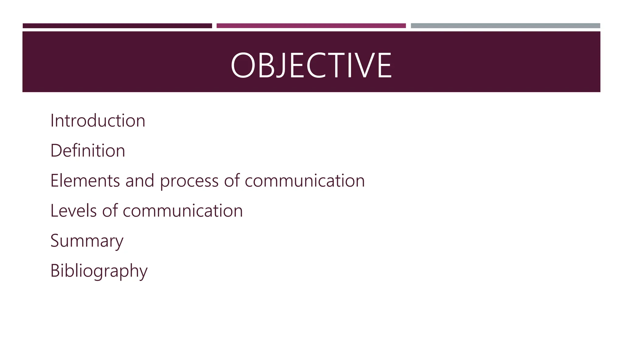 Communication levls and elements of process .pptx