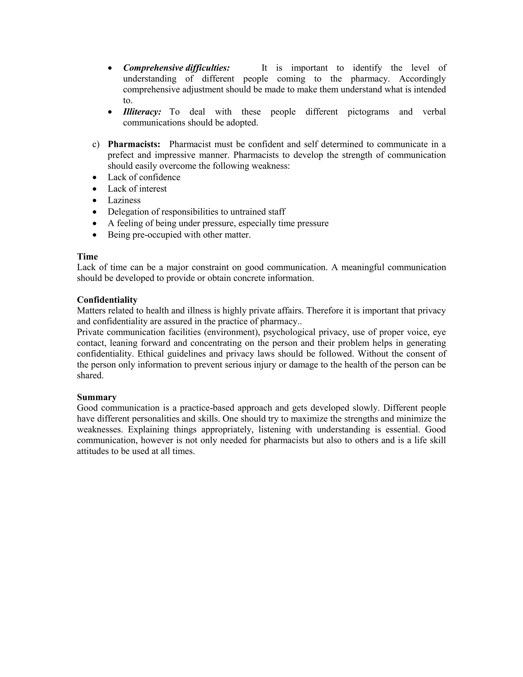 Communication.doc about communication skills | DOC