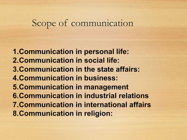 COMMUNICATION, SCOPE OF COMMUNICATION, TYPES | PPTX | Email | Internet