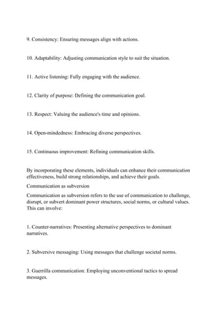 Communication. procees, forms, types & other | PDF