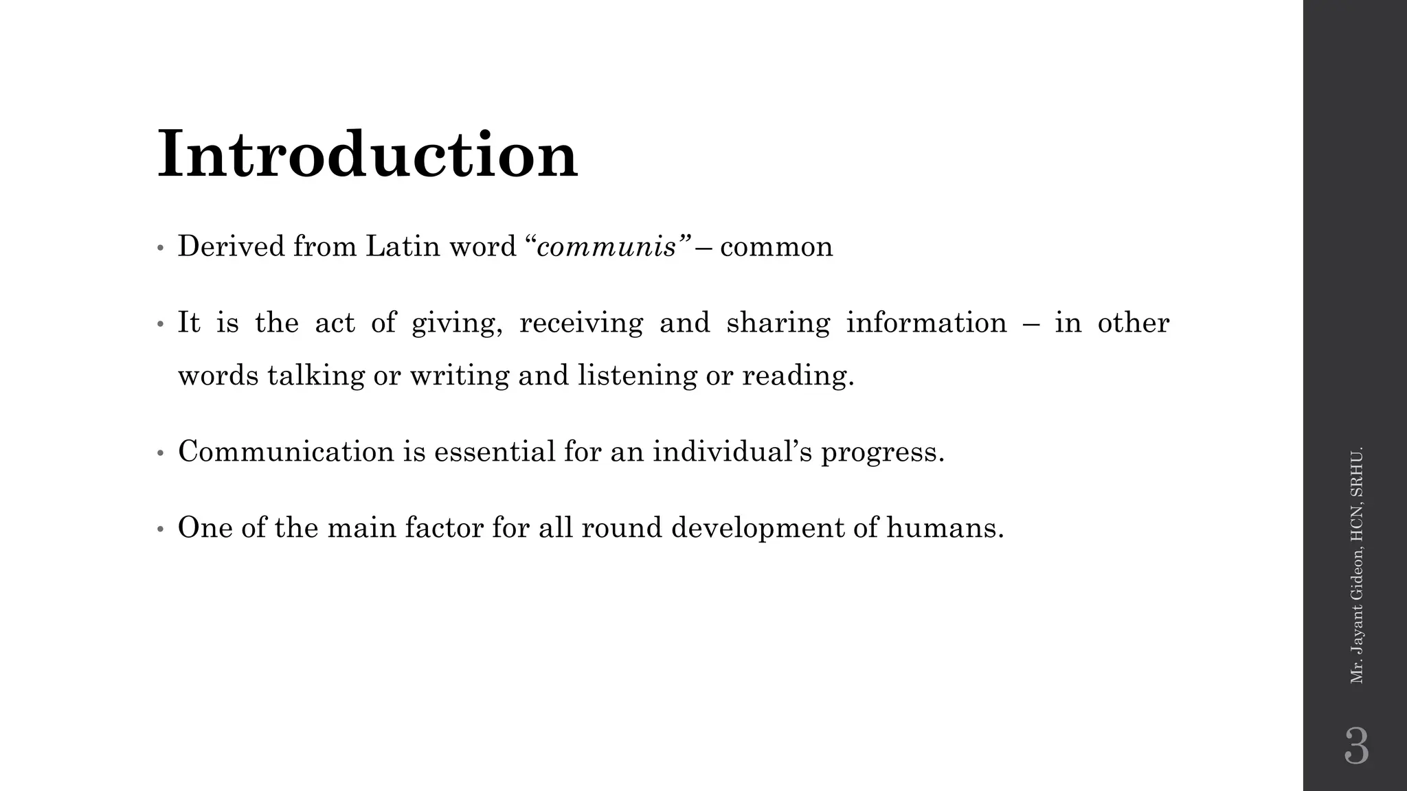 Communication definition objectives and types | PPT