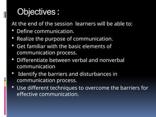 COMMUNICATION.Communication is the process of sending and receiving ...