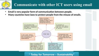 Communication using email internet www social media | PPTX