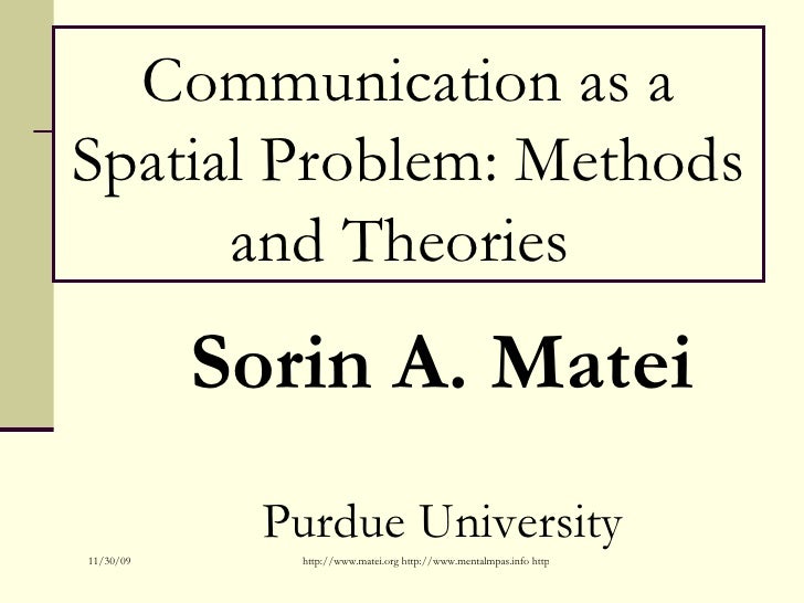 Communication As A Spatial Problem