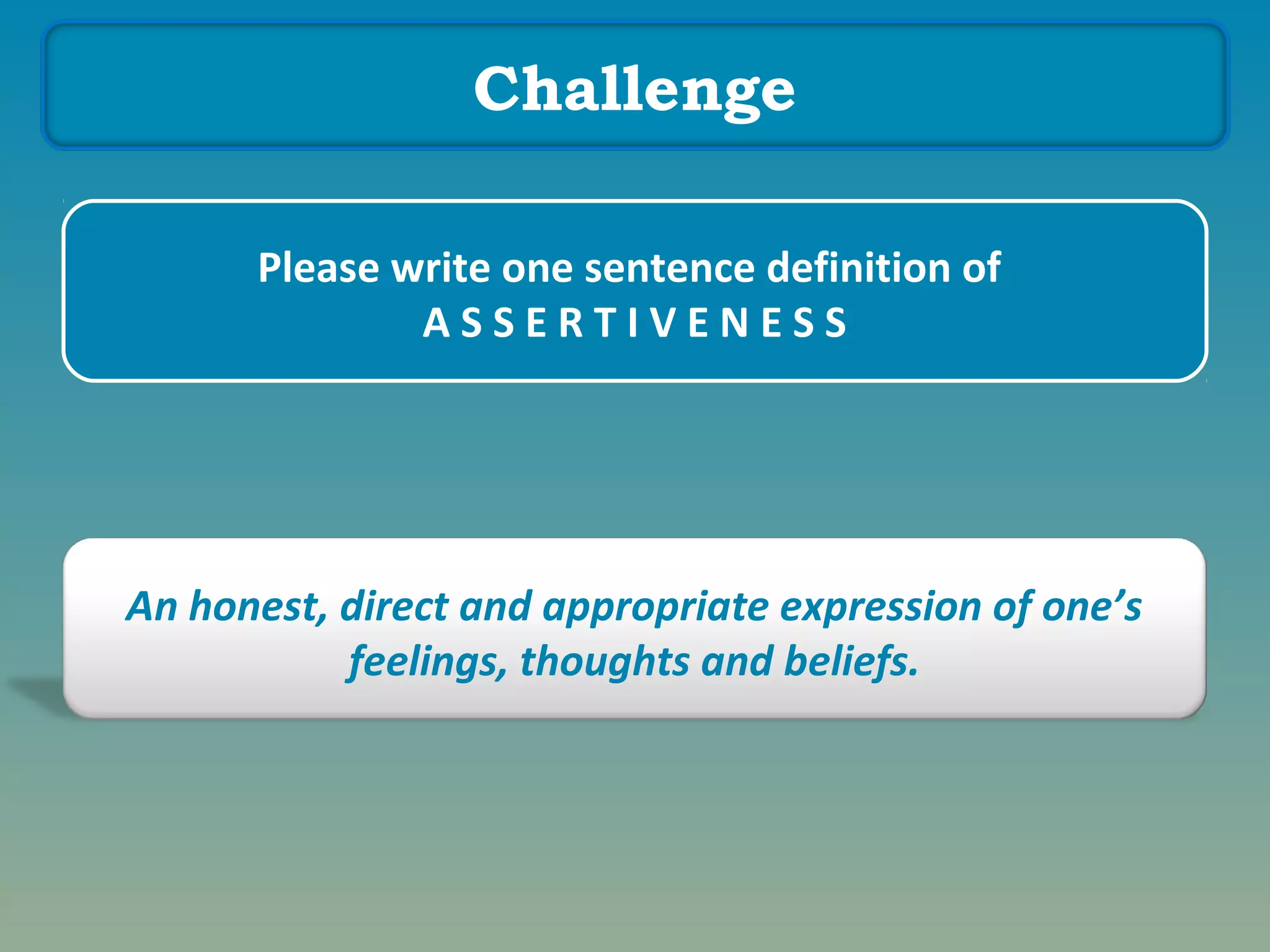 Communication Skills - Assertiveness | PPT