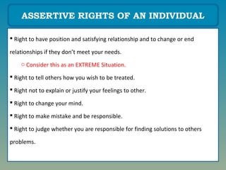 Communication Skills - Assertiveness | PPT