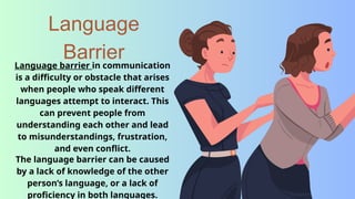 Different Barriers in Communication about Human | PPTX