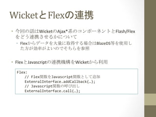 Communication between Wicket and Flex | PPT