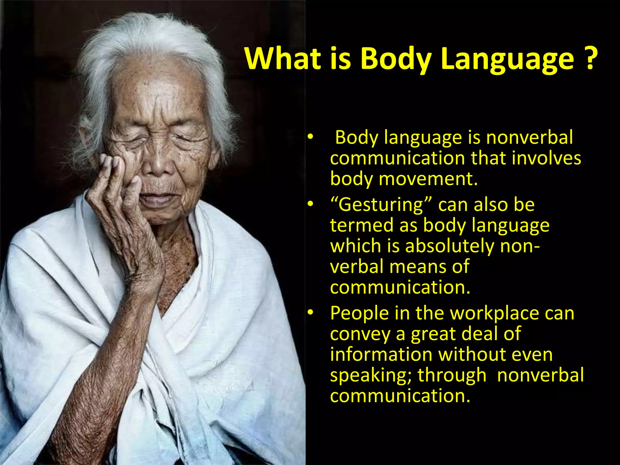 Communication body language | PPSX