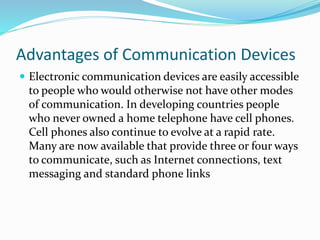 List Of Communication Devices