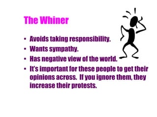 Communication- Difficult People (Training Material) | PPT