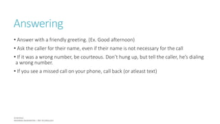 Professional Communication Etiquette | PPTX