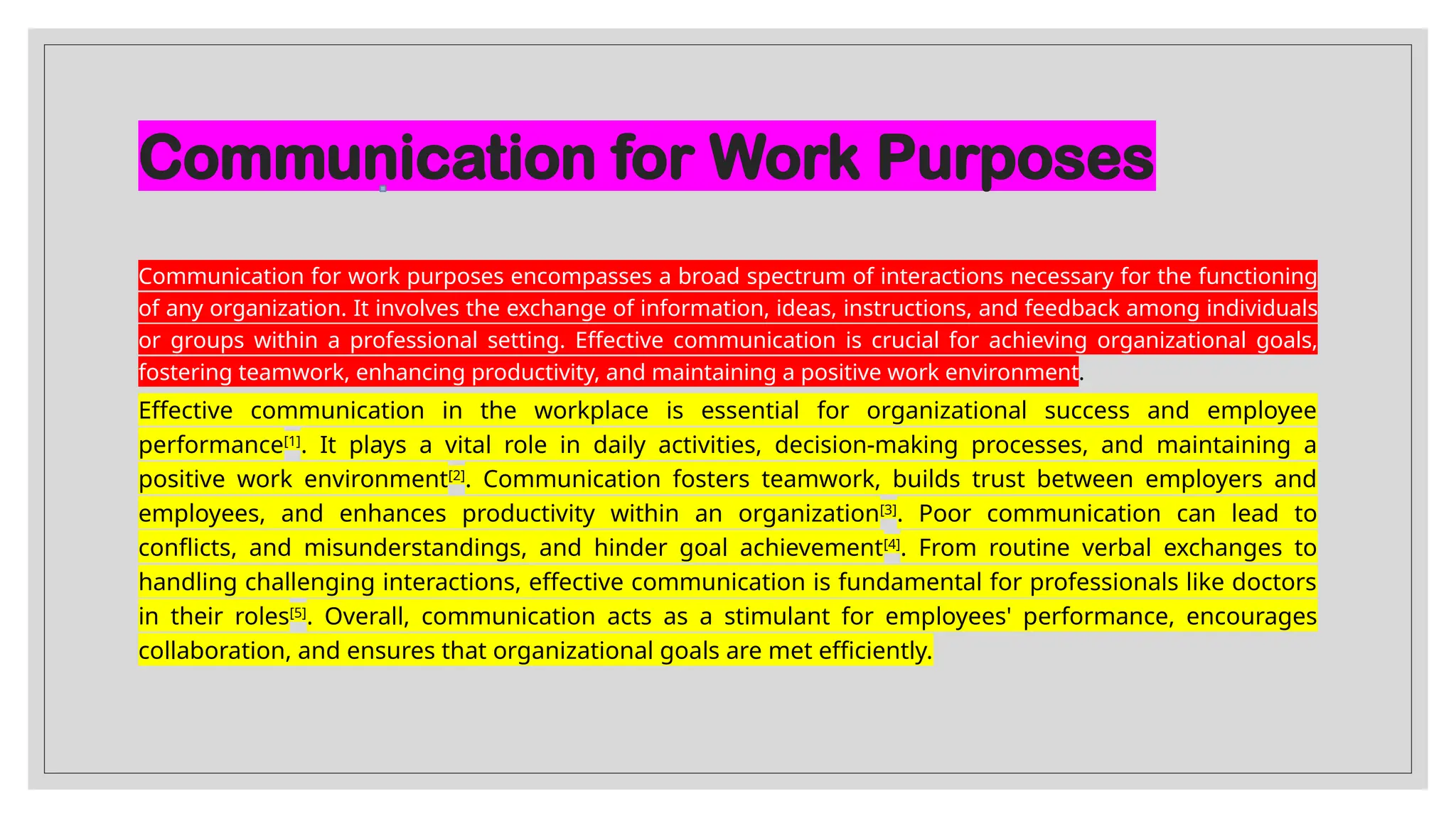 Communication for work purposes in English | PPTX