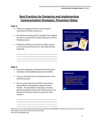 Unit 2: Communication - Parental Involvement Notes | PDF