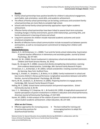 Unit 2: Communication - Parental Involvement Notes | PDF