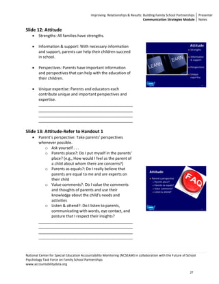 Unit 2: Communication - Parental Involvement Notes | PDF