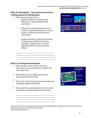 Unit 2: Communication - Parental Involvement Notes | PDF