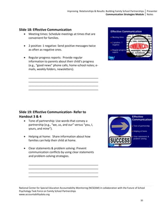 Unit 2: Communication - Parental Involvement Notes | PDF