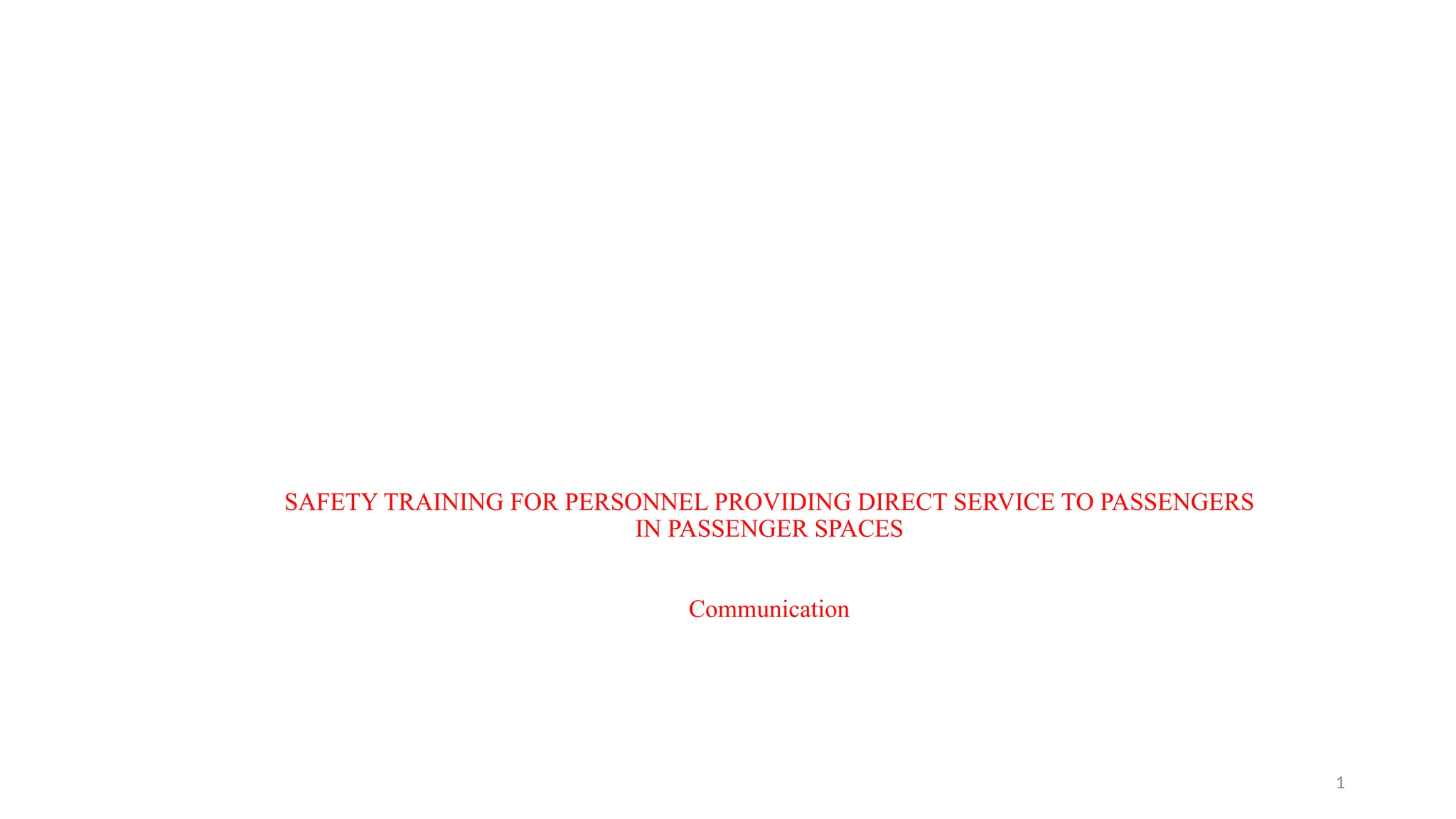 Various Communications on Passenger vessels | PPTX