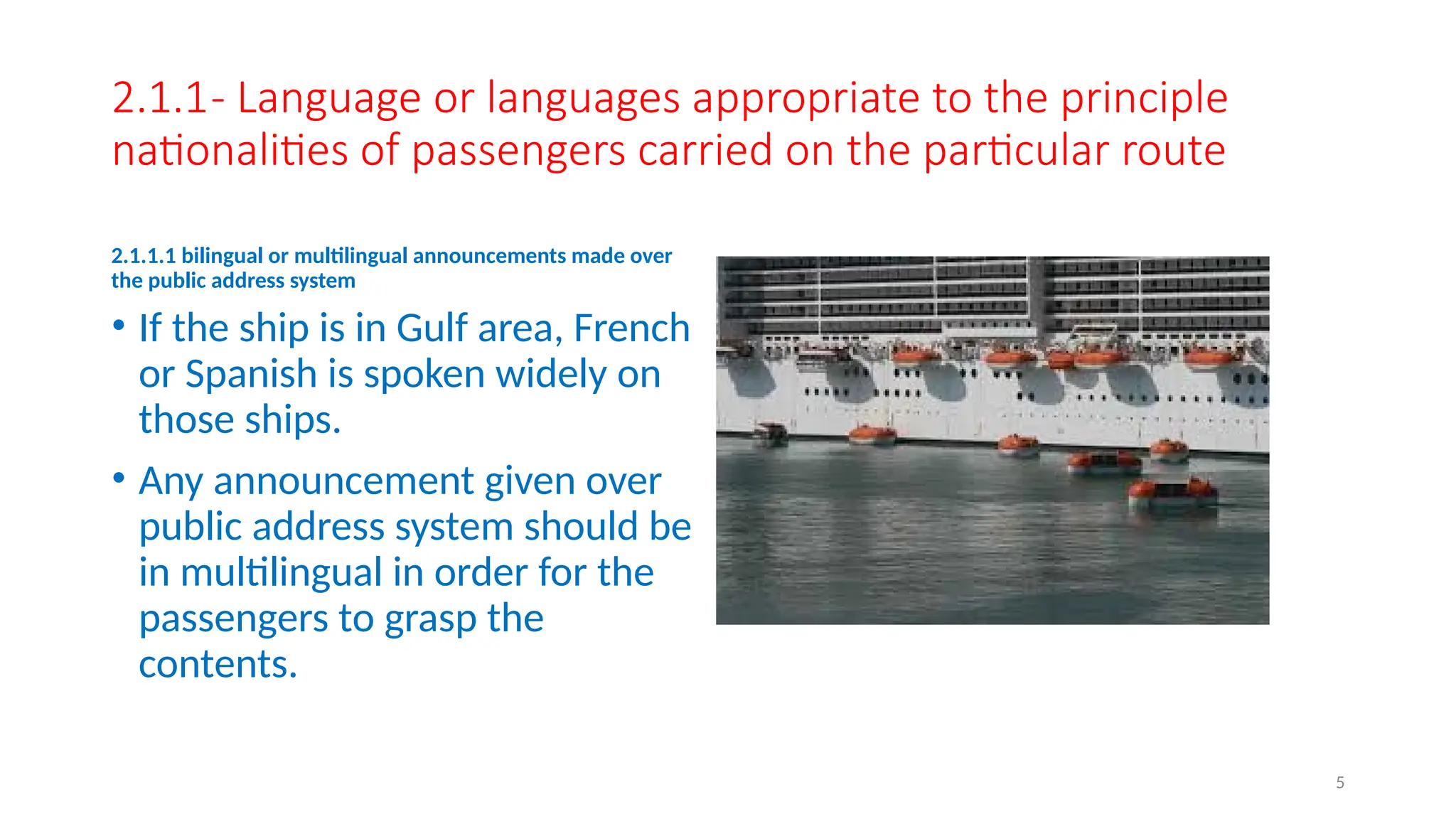 Various Communication on Passenger vessels | PPTX