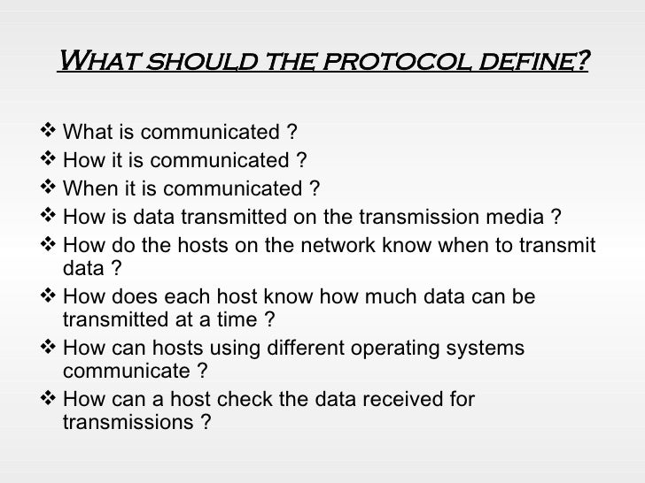 Communication Protocol - Arindam Samanta