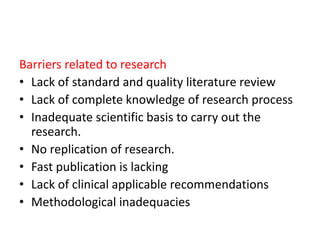 Communication and utilisation of research findings | PPTX