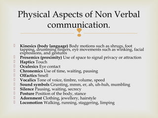 Non verbal communication and body language | PPT