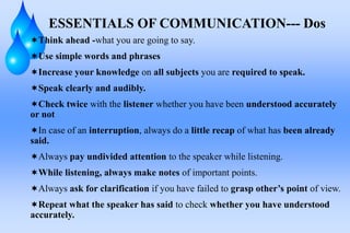 Effective Communication skills | PPTX