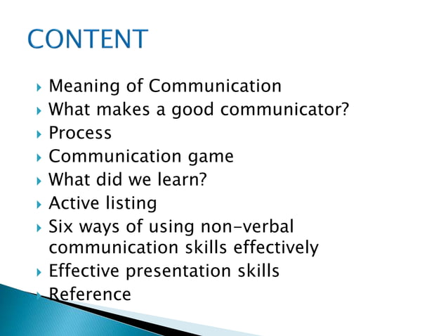 power point presentation on Communication-Skill | PPT