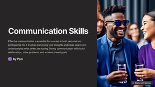 Communication-Skills.pdf notes easy to learn | PDF