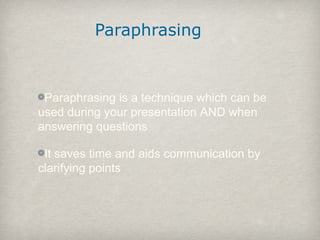 Communication Techniques | PPT