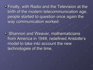 Communication theory | PPS