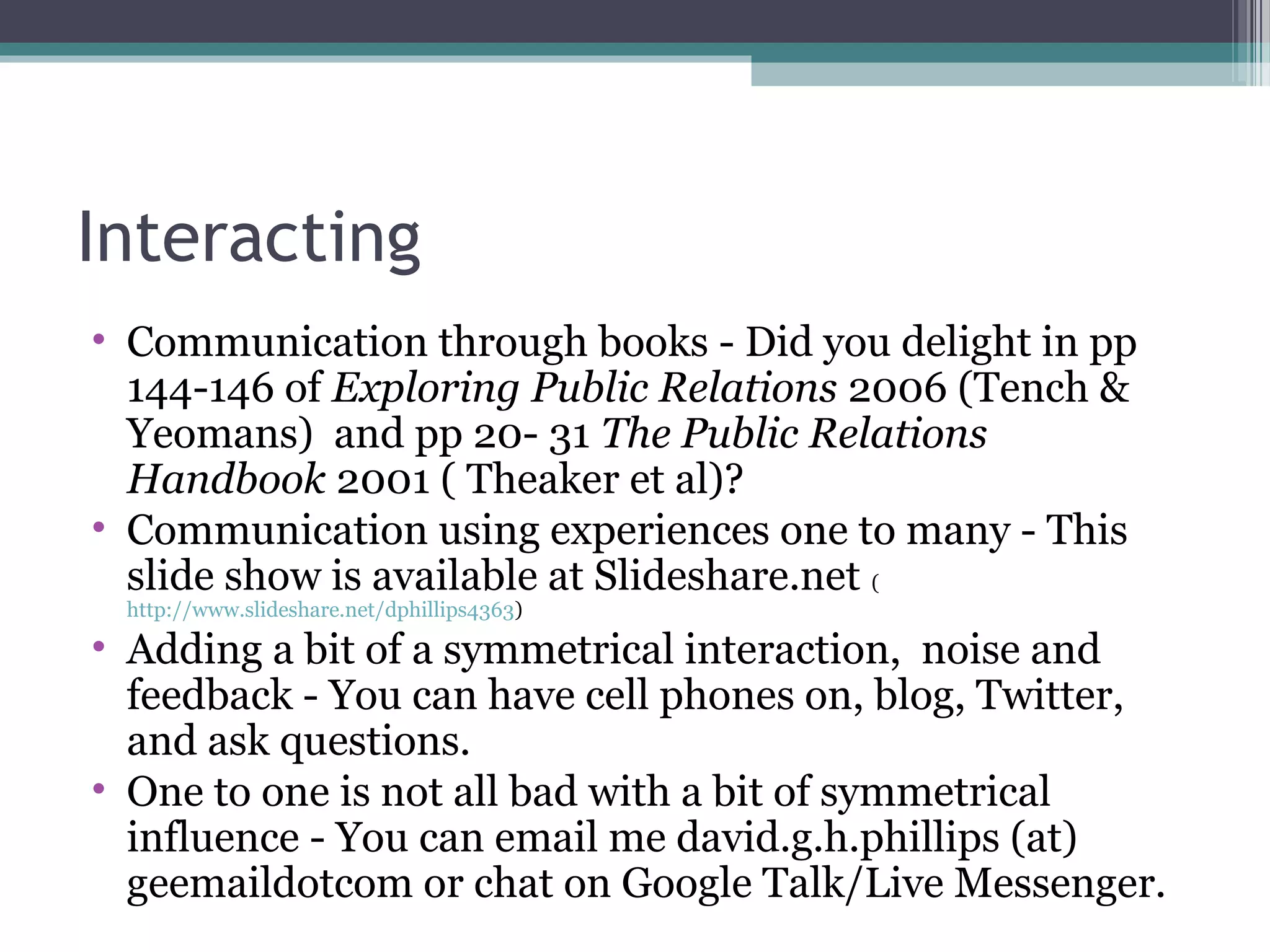 Communication theory 2 | PPT