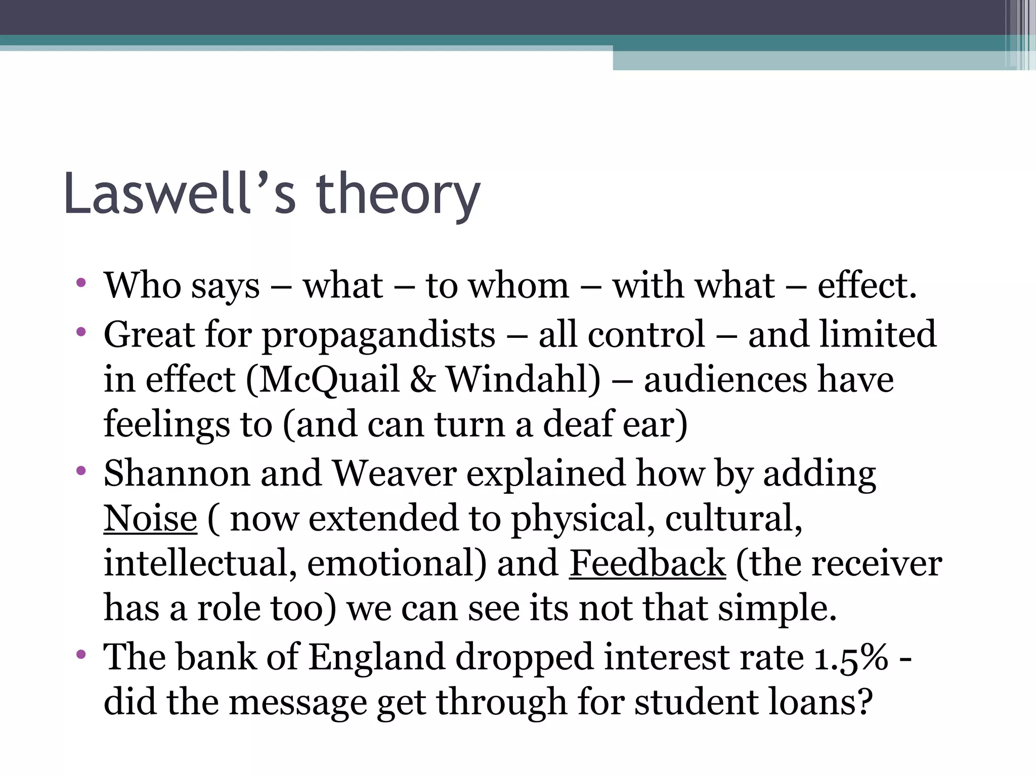 Communication theory 2 | PPT