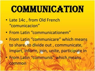 Communication1 | PPT