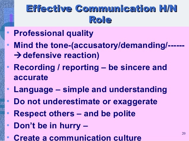 COMMUNICATION... Tips for Nurse Managers