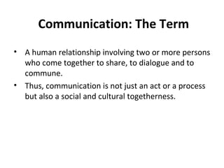 Mass Media and Communication- Detailed Presentation | PPT
