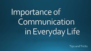 Communication skills development of skills | PPT