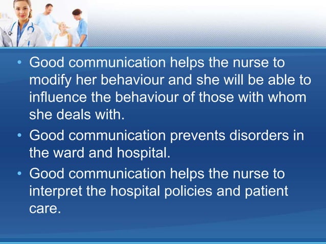 Communication skills for nurses in clinical settings | PPTX | Parenting ...
