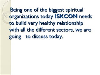 ISKCON COMMUNICATIONS (INDIA) | PPT